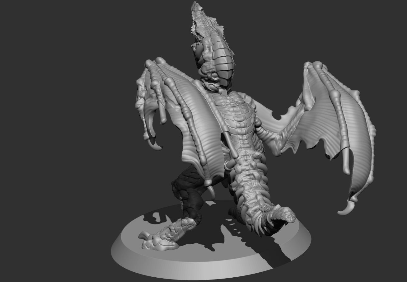 Scream Dragon 3D model 3D printable | CGTrader