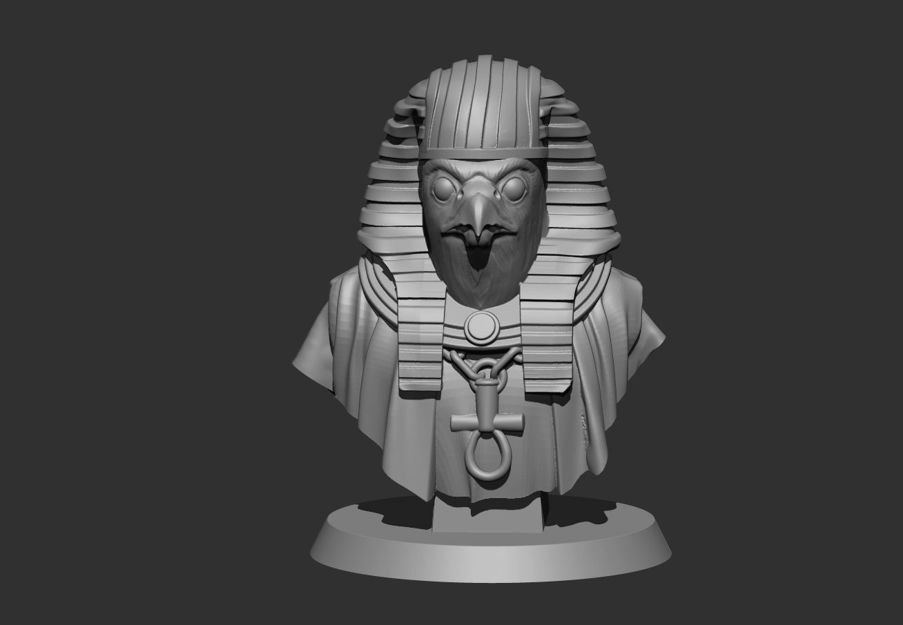 Gor Egyptian God Bust 3D model 3D printable | CGTrader