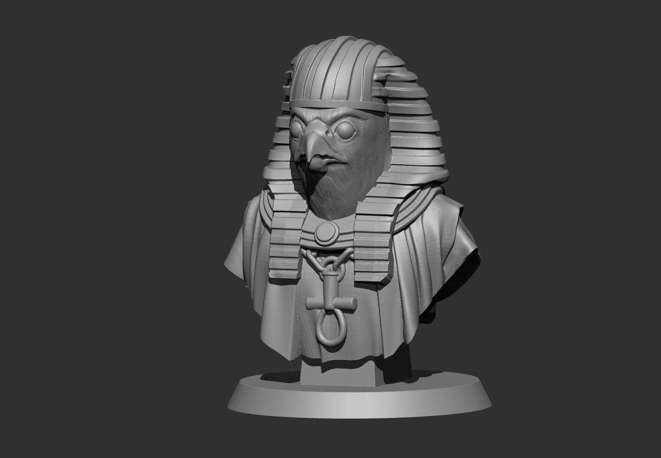 Gor Egyptian God Bust 3D model 3D printable | CGTrader