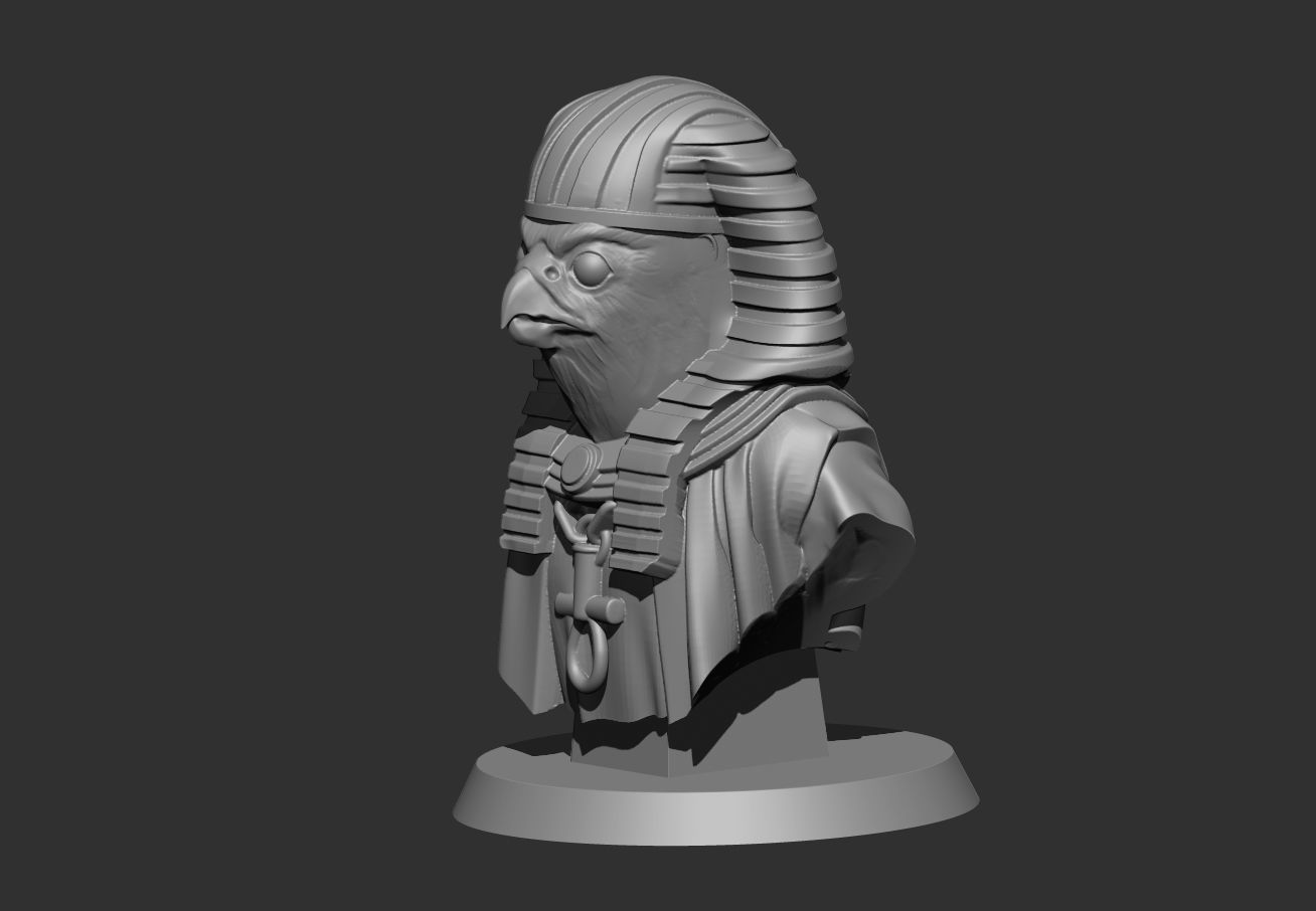 Gor Egyptian God Bust 3D model 3D printable | CGTrader