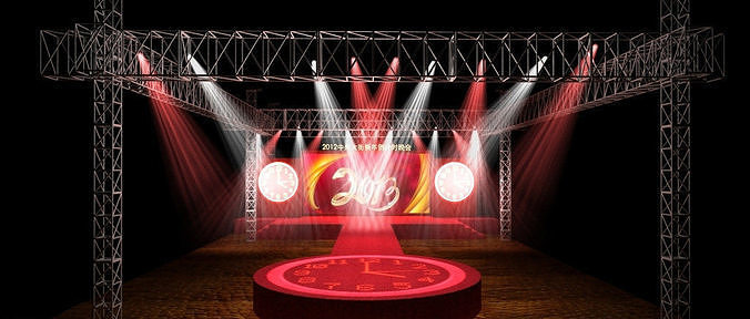 Stage party concert fashion catwalk T station 76 3D model | CGTrader