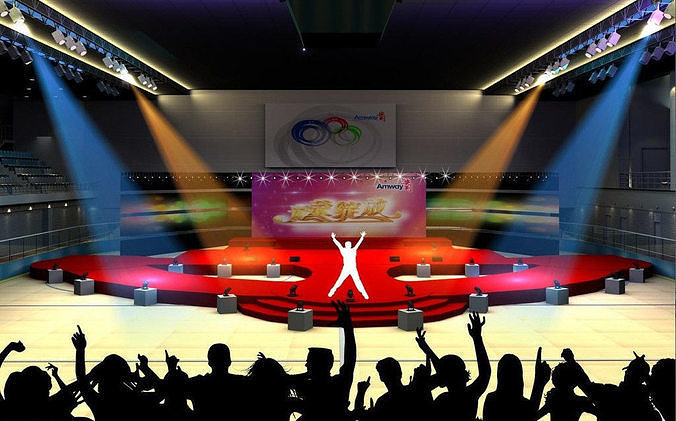 Stage party concert fashion catwalk T station 77 3D model | CGTrader