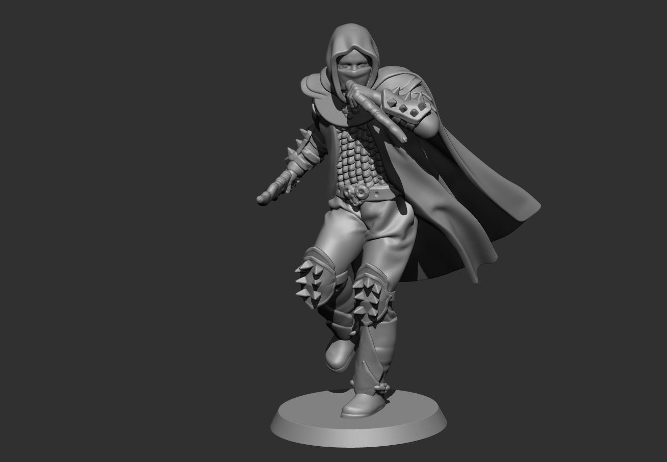 Assasin with daggers 3D model 3D printable | CGTrader