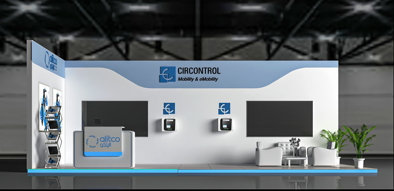 booth 3x7 3D model | CGTrader