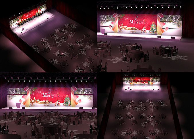 Stage party concert fashion catwalk T station 87 3D model | CGTrader