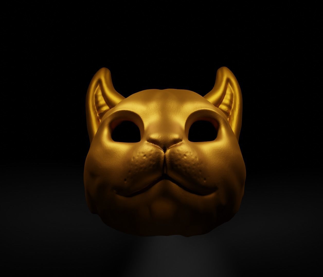 Cat Cosplay Face Mask 3D model 3D printable | CGTrader