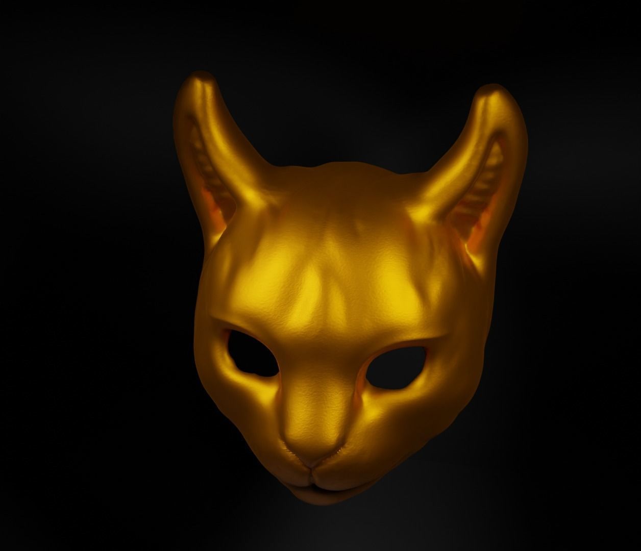 Cat Cosplay Face Mask 3D model 3D printable | CGTrader