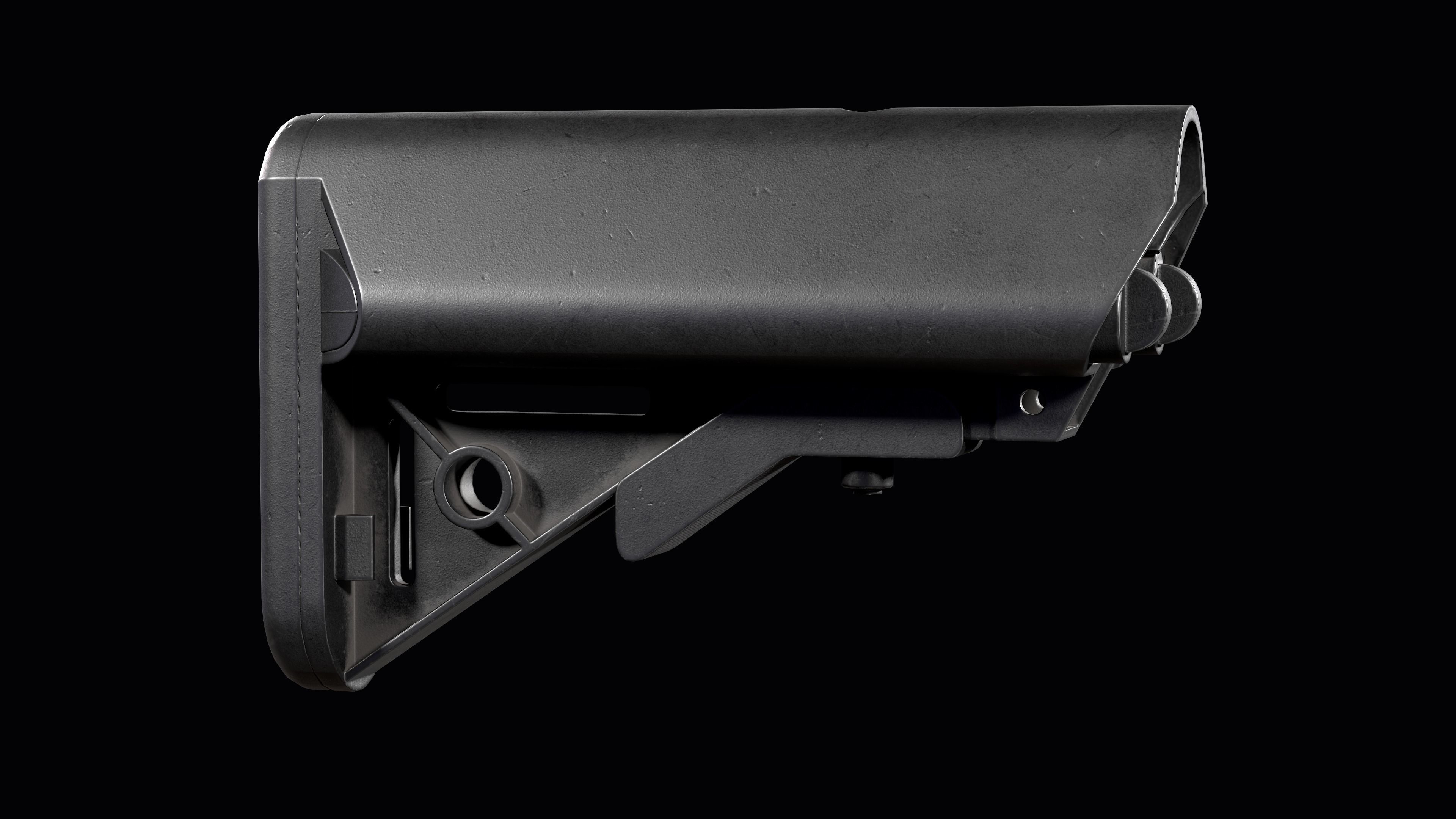 3D model AR-15 AR-10 stock B5 Systems LMT Sopmod VR / AR / low-poly ...