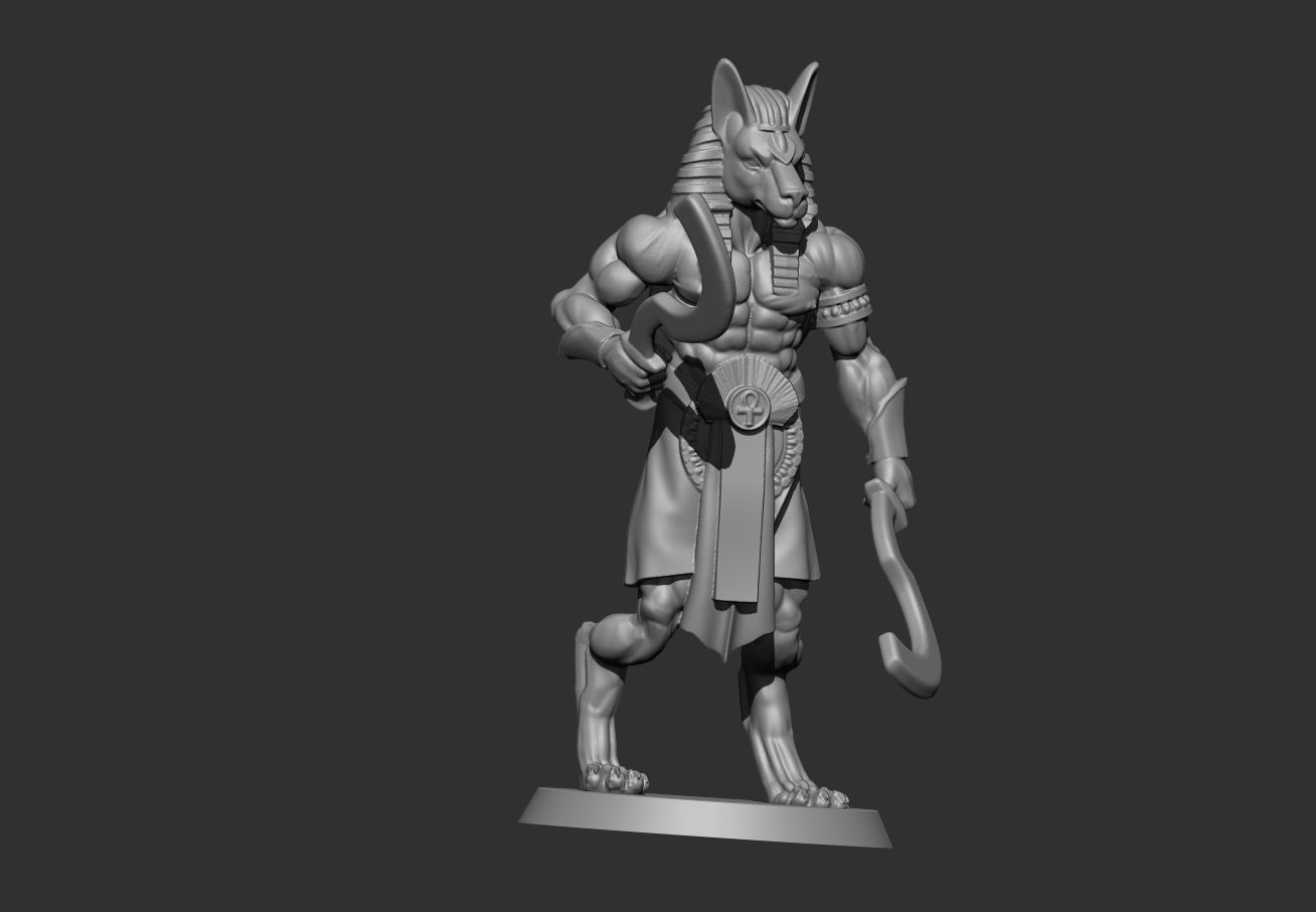 Egyptian God Anubis 3D model 3D printable | CGTrader