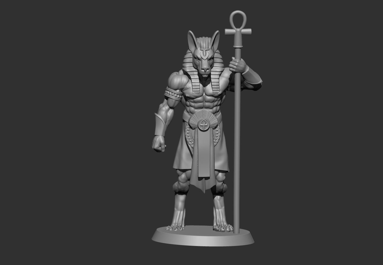 Egyptian God Anubis 3D model 3D printable | CGTrader