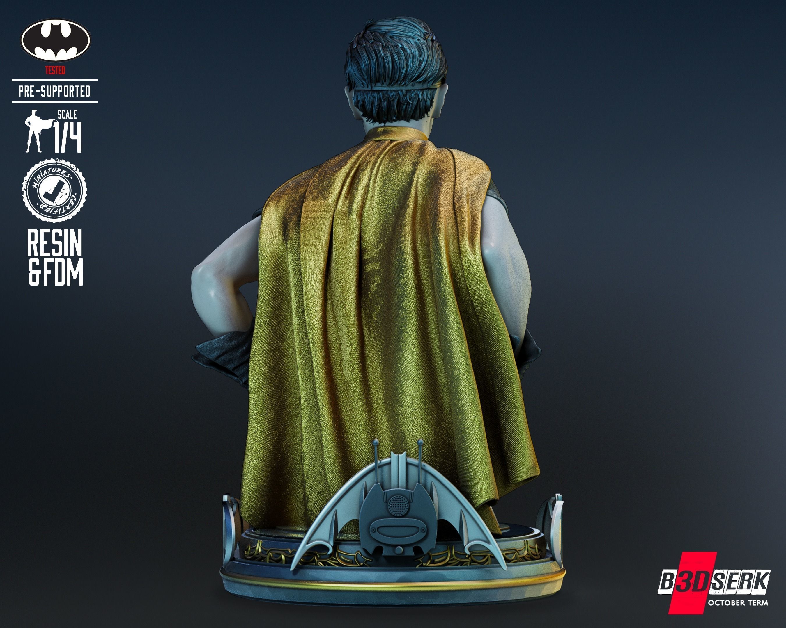 Robin Burt Ward Bust ready for printing 3D model 3D printable | CGTrader