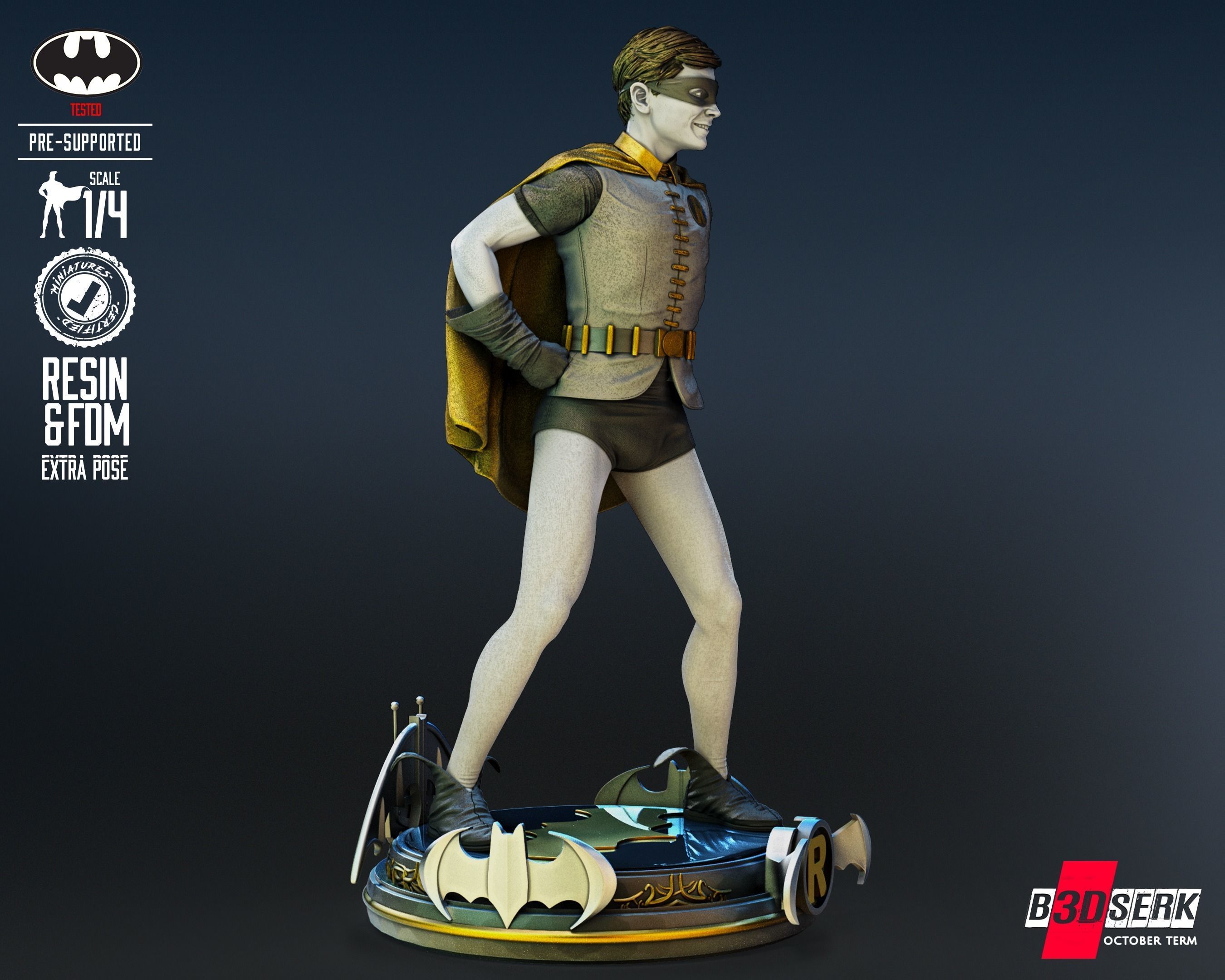 Robin Burt Ward Bust ready for printing 3D model 3D printable | CGTrader