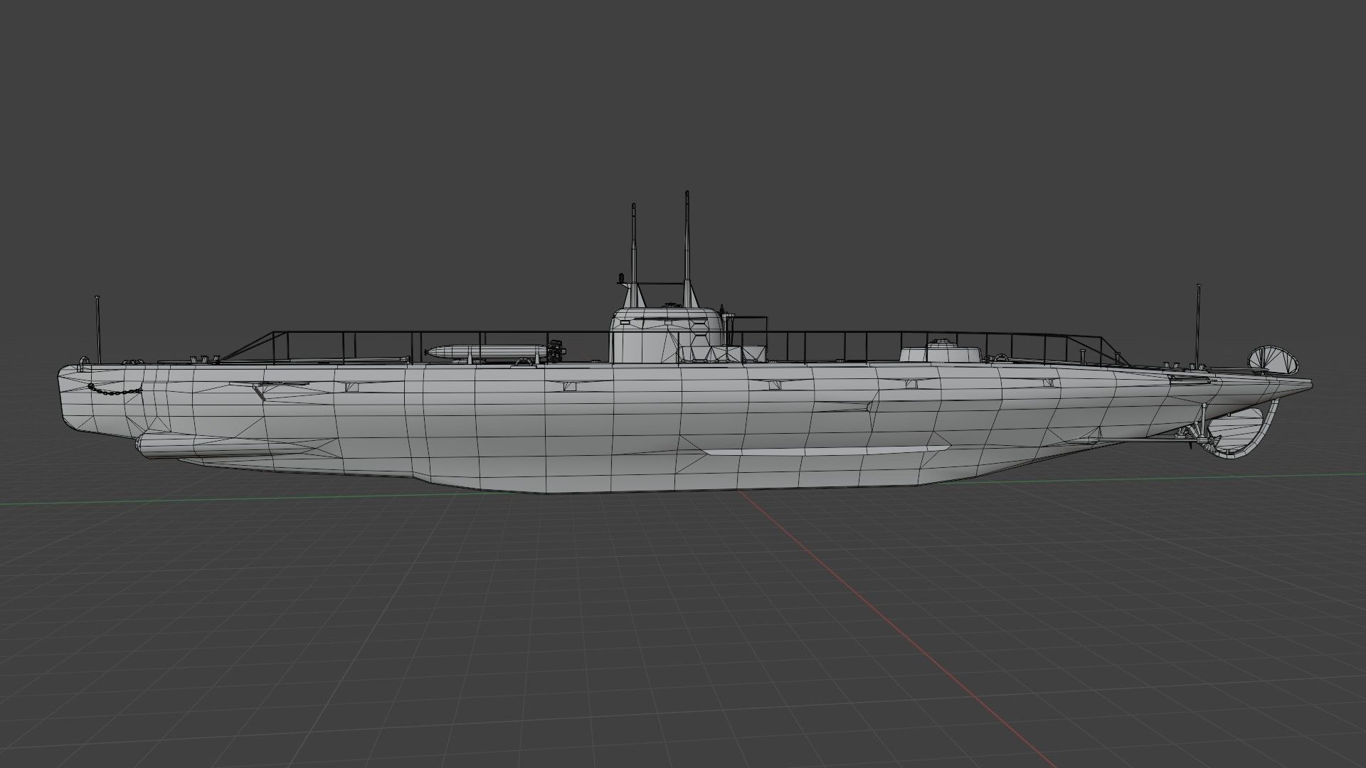 3D model Brazilian F-Class Submarine VR / AR / low-poly | CGTrader