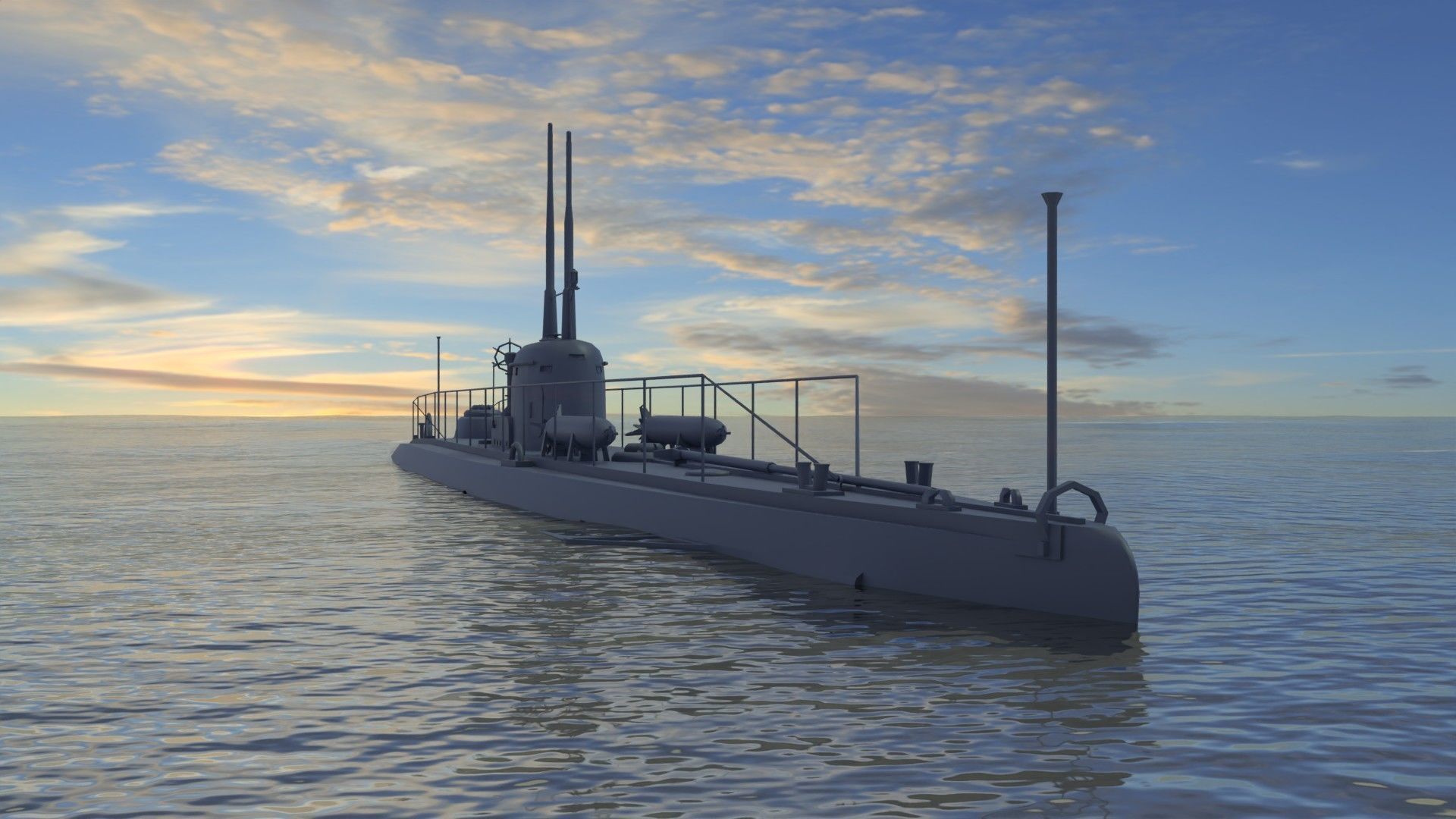3D model Brazilian F-Class Submarine VR / AR / low-poly | CGTrader