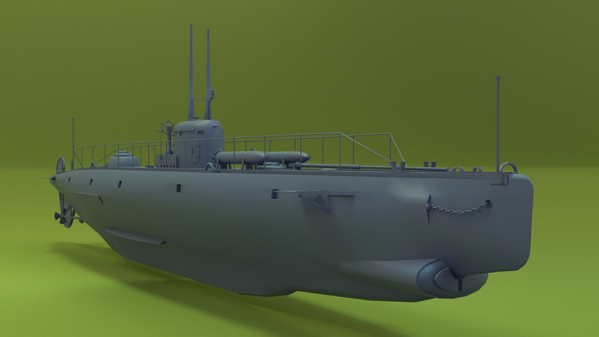 3D model Brazilian F-Class Submarine VR / AR / low-poly | CGTrader