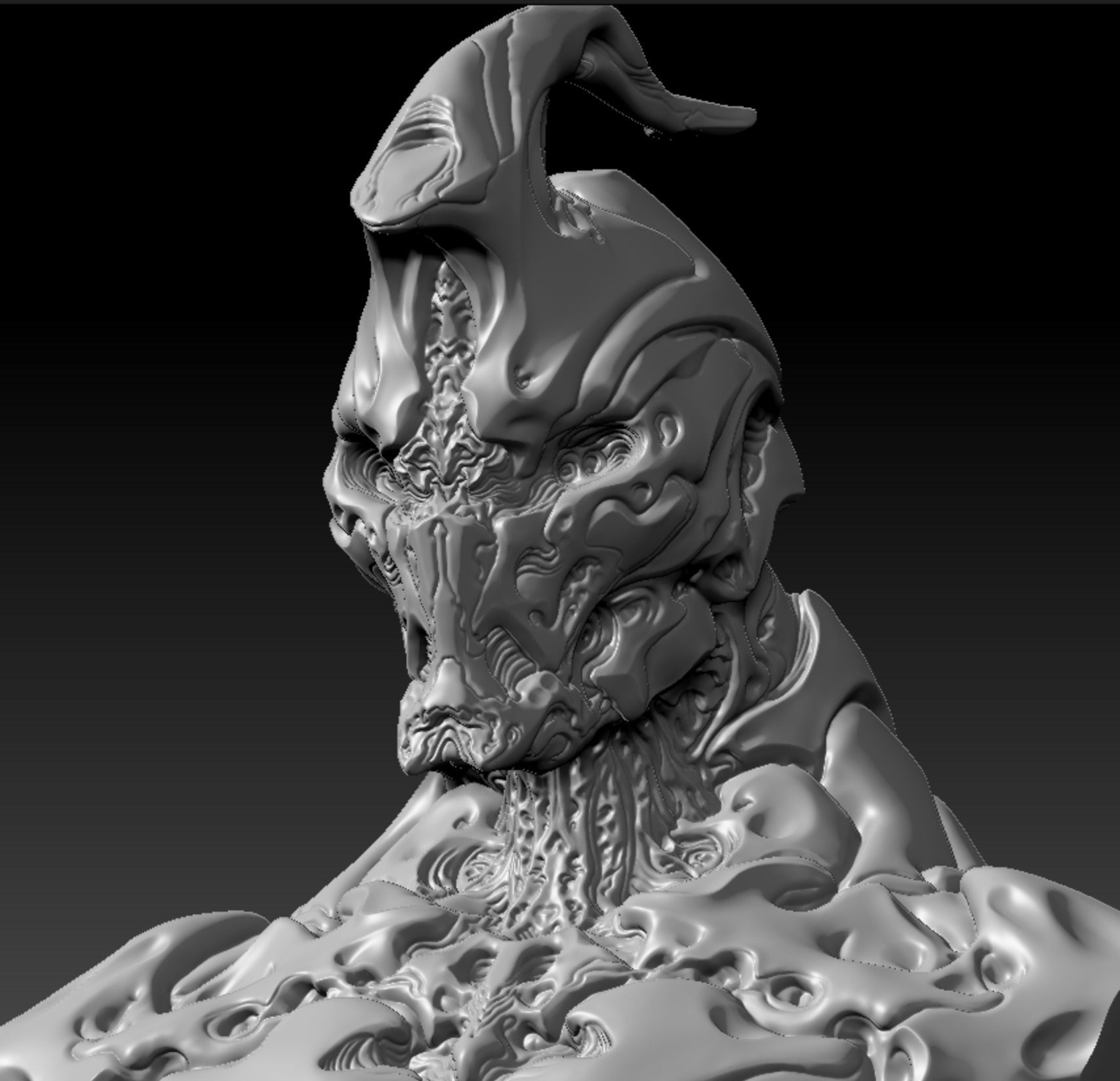 Space Knight Bust 3D model 3D printable | CGTrader