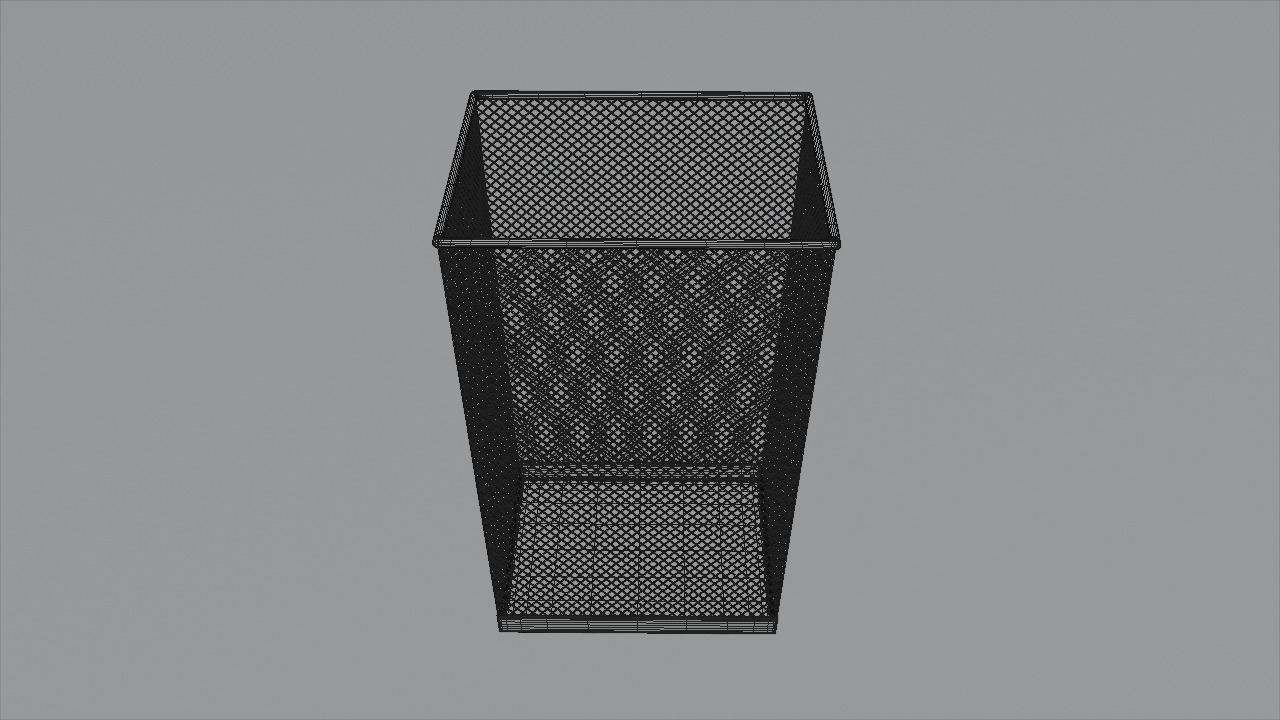 Wire mesh trash cans 3D model | CGTrader