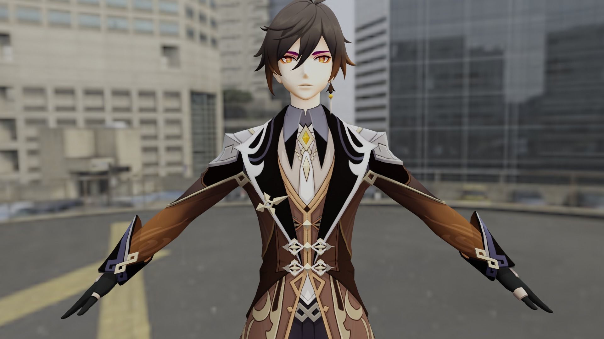3D model Zhongli Genshin impact VR / AR / low-poly | CGTrader