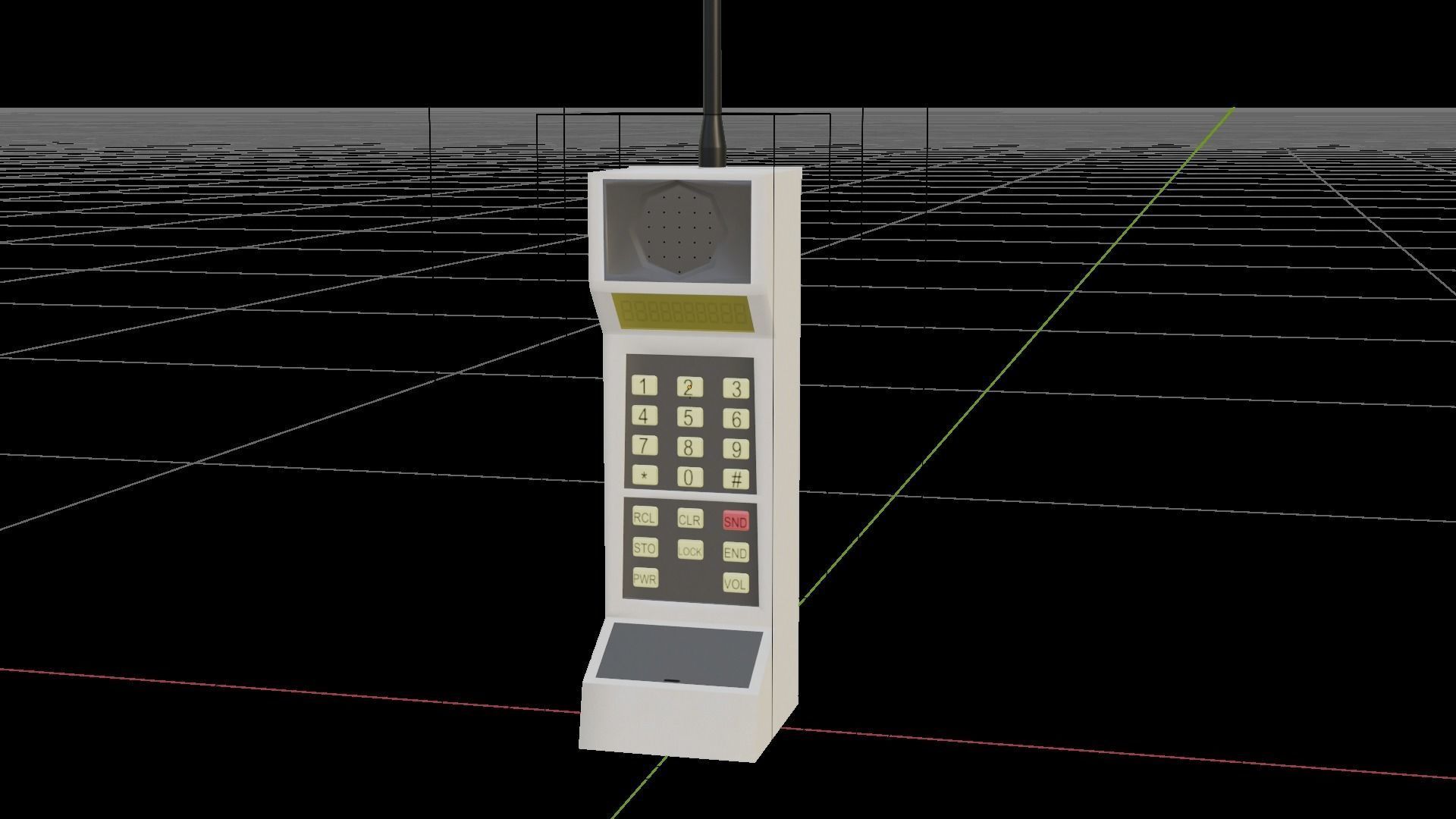 3D model retro phone 3d blender rig VR / AR / low-poly | CGTrader