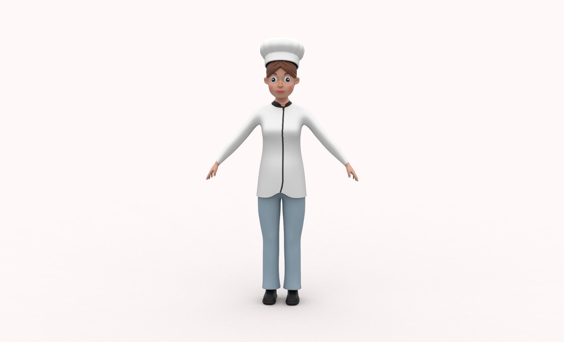 Character v006 Chef 3d free VR / AR / low-poly 3D model | CGTrader