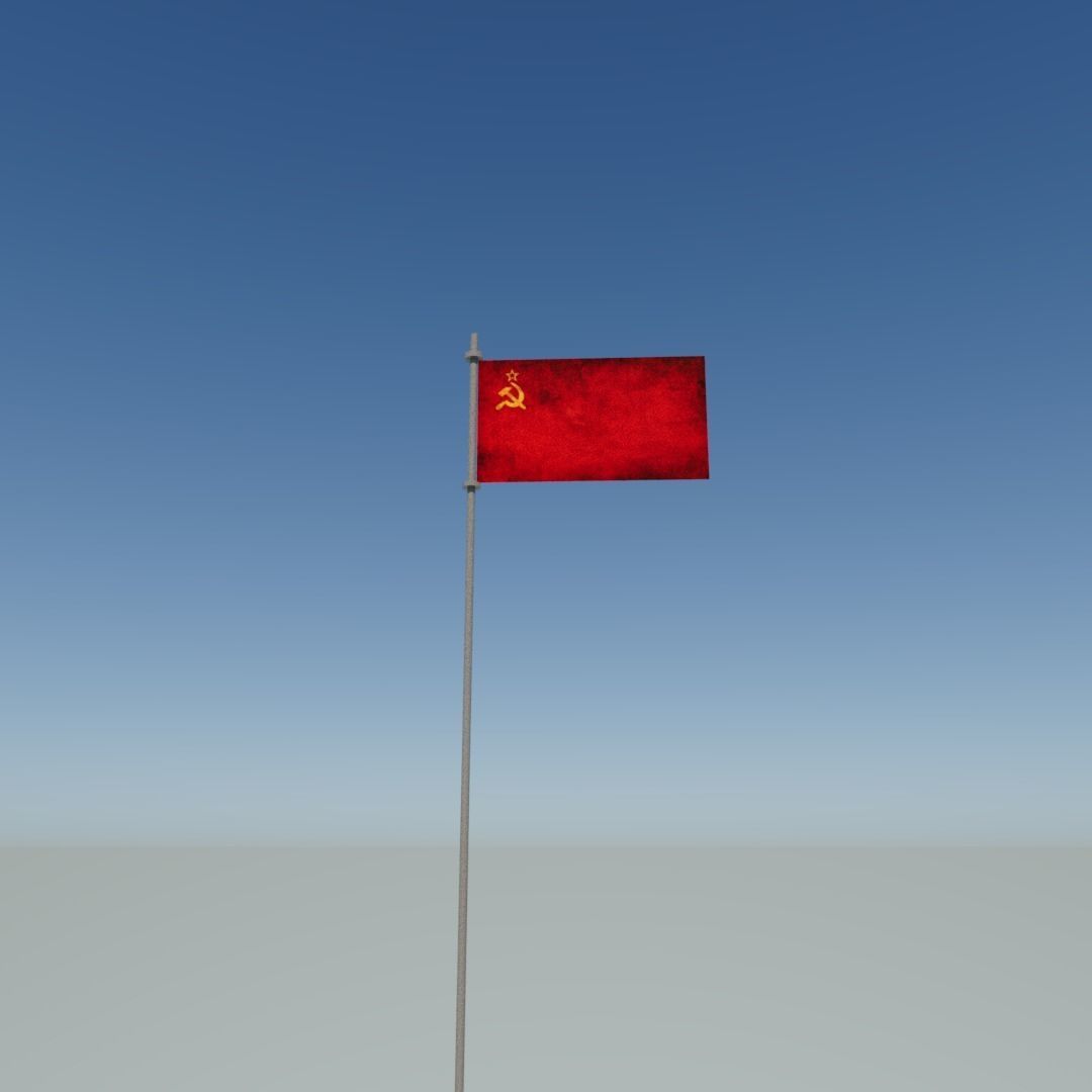 3D model Flag of Soviet Union VR / AR / low-poly animated | CGTrader