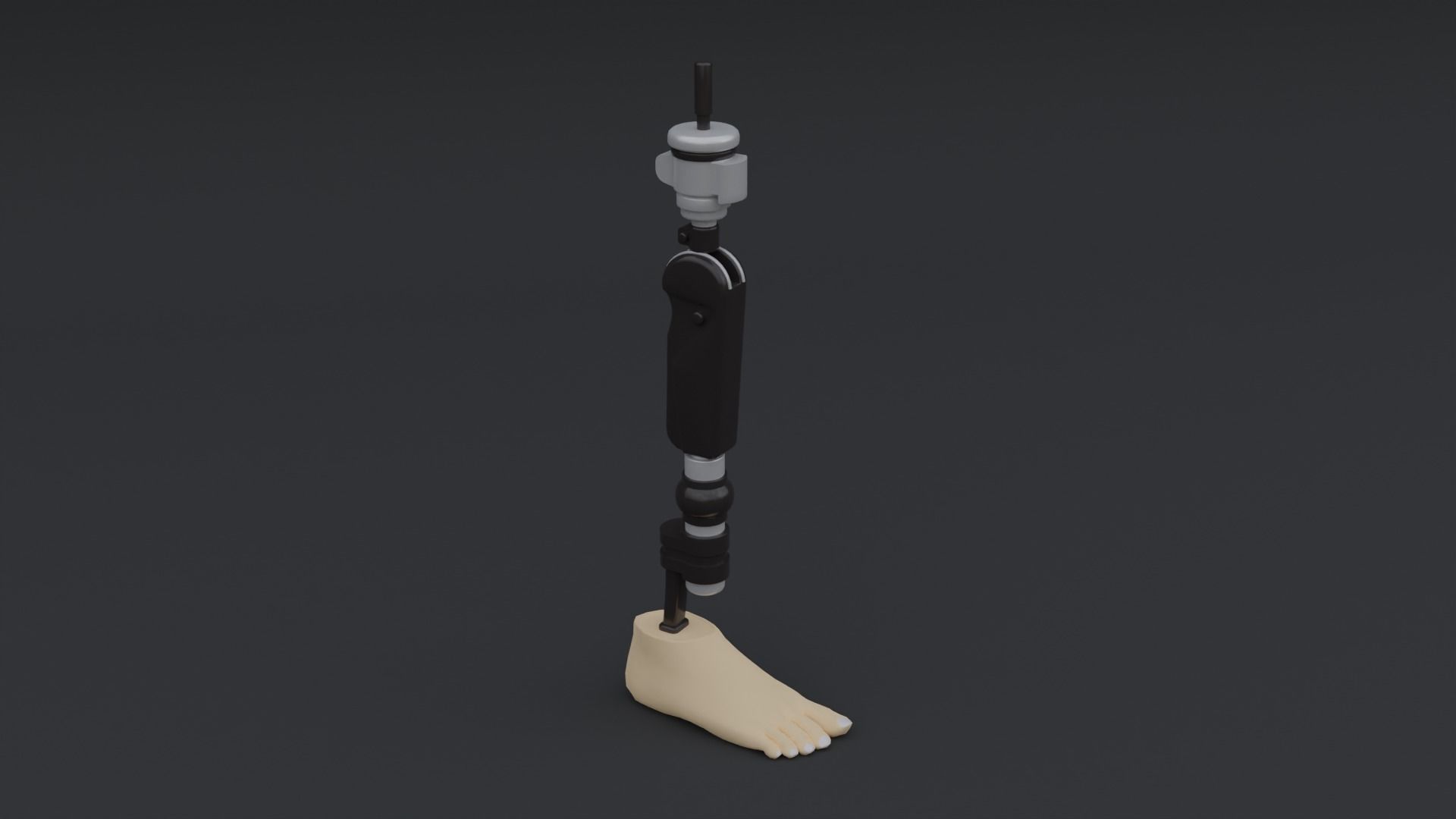 3D model Transfemoral Prosthetic Leg VR / AR / low-poly | CGTrader