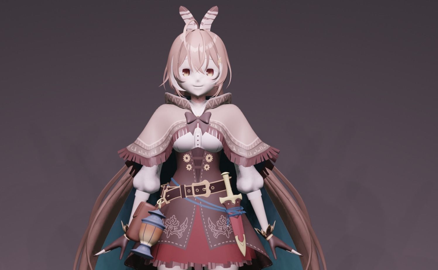 Anime Character - Nanashi Mumei 3D model | CGTrader