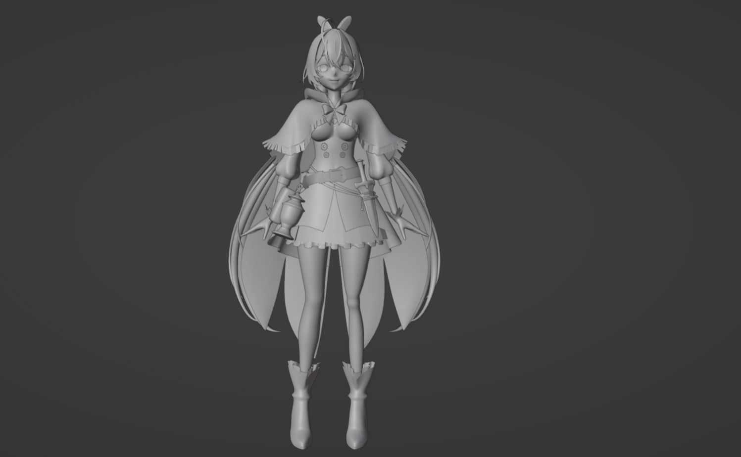 Anime Character - Nanashi Mumei 3D model | CGTrader