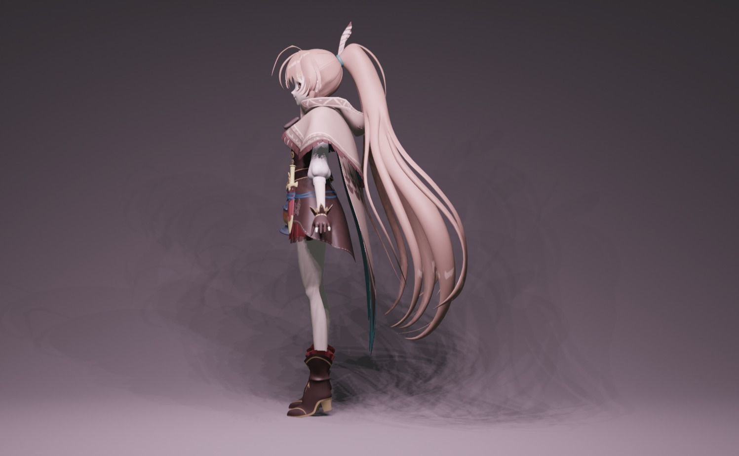 Anime Character - Nanashi Mumei 3D model | CGTrader