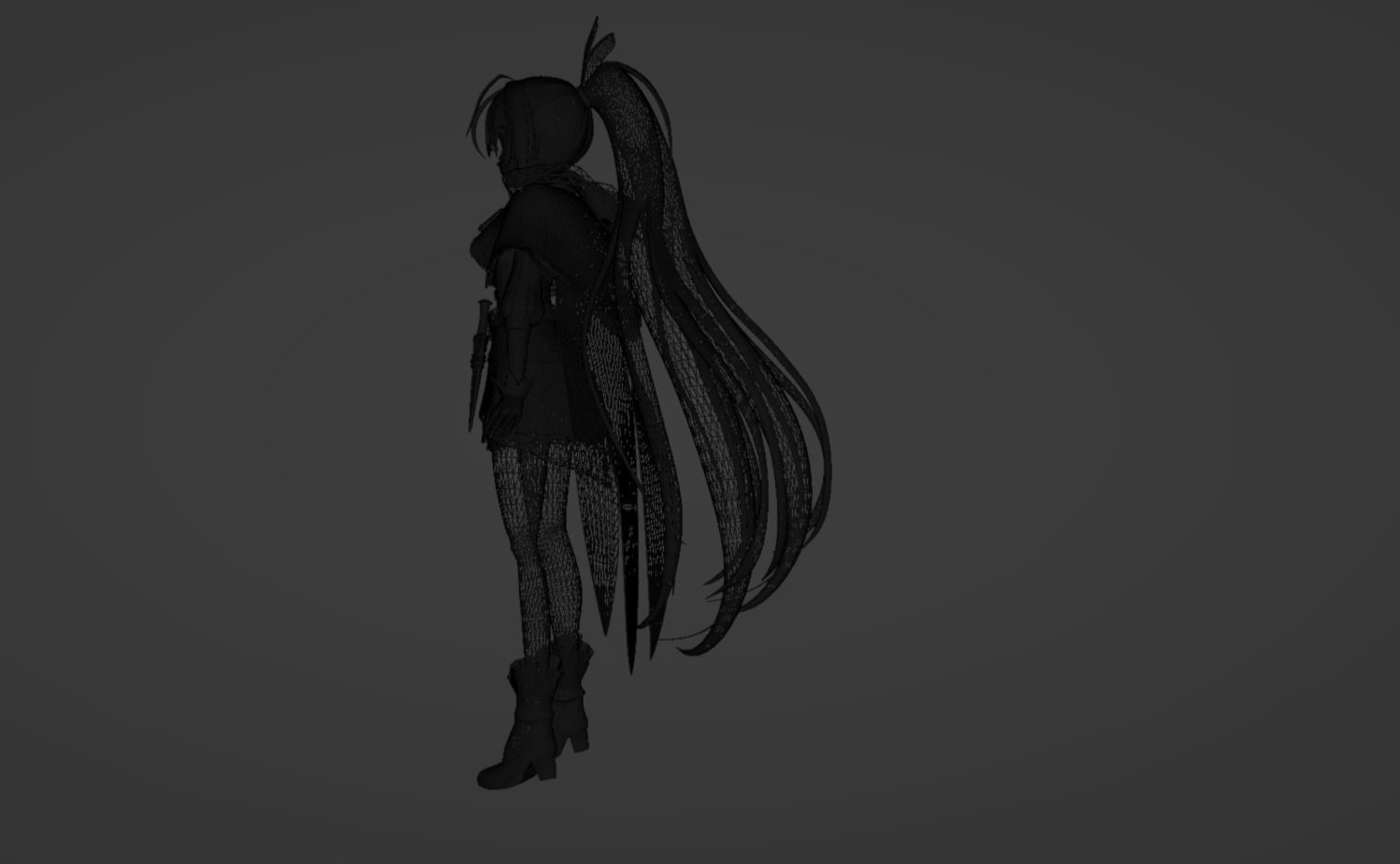 Anime Character - Nanashi Mumei 3D model | CGTrader