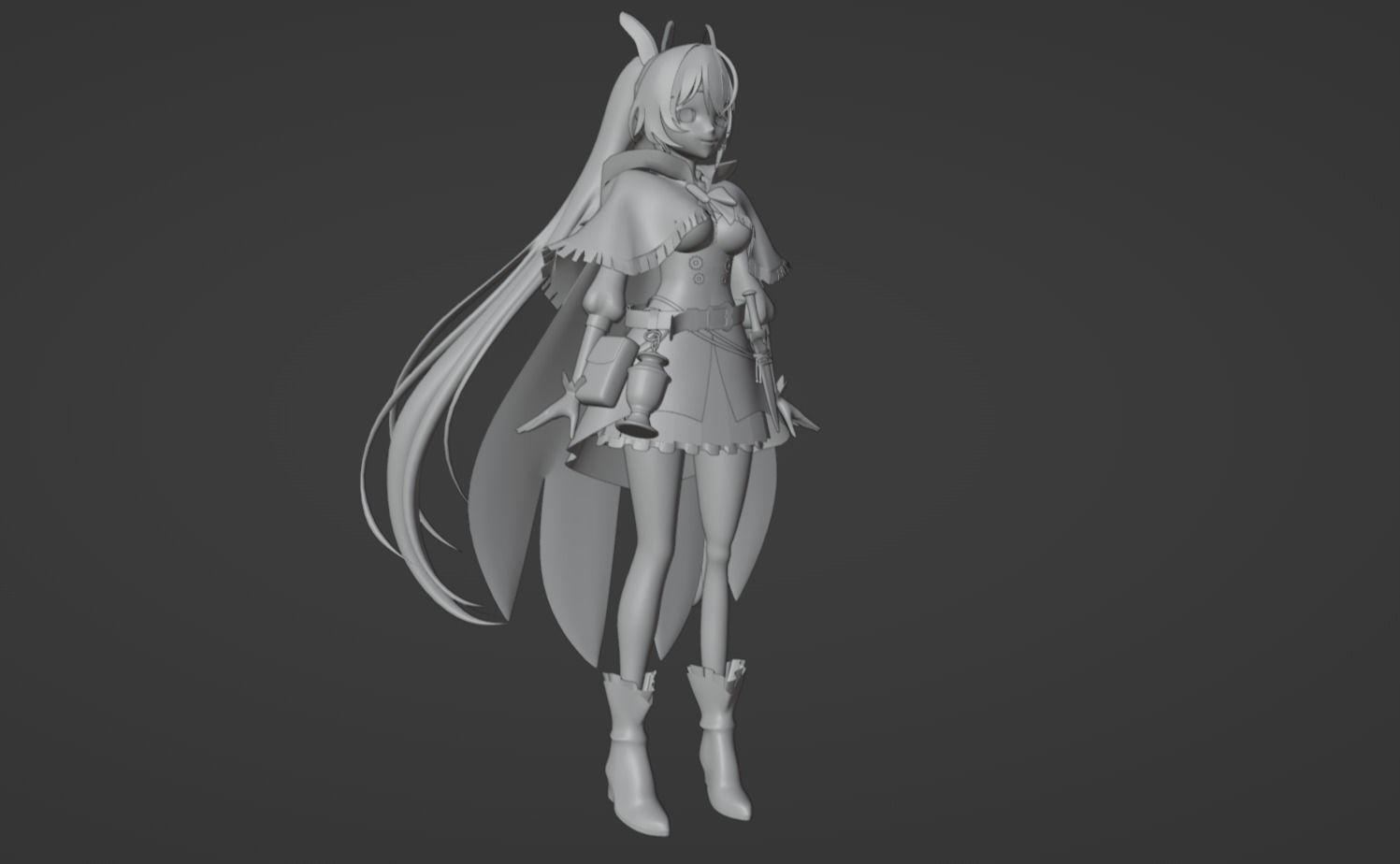 Anime Character - Nanashi Mumei 3D model | CGTrader