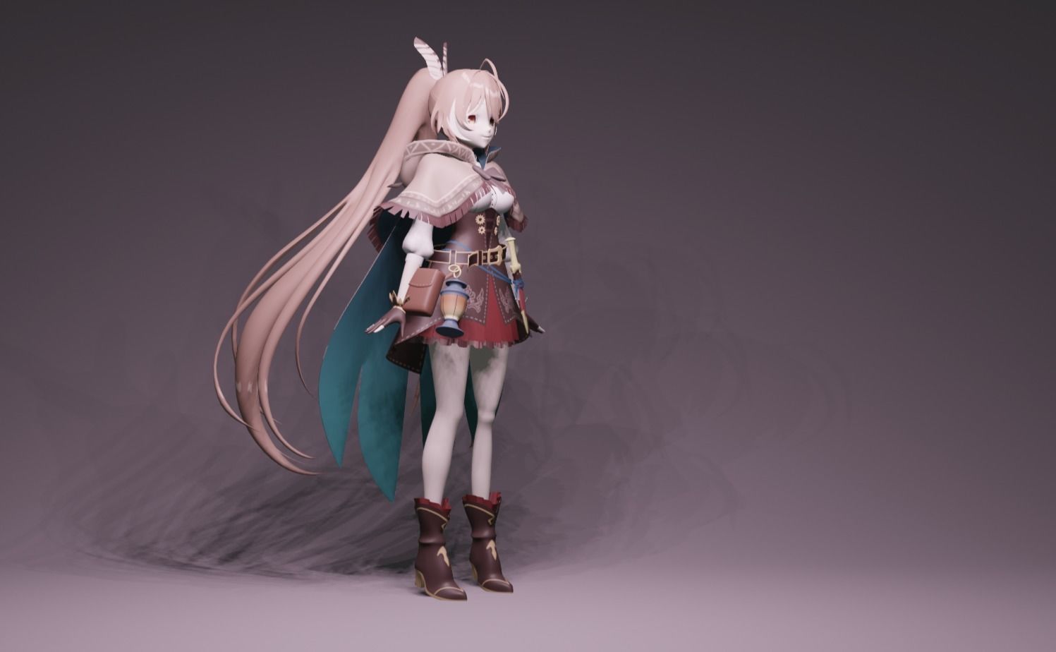 Anime Character - Nanashi Mumei 3D model | CGTrader