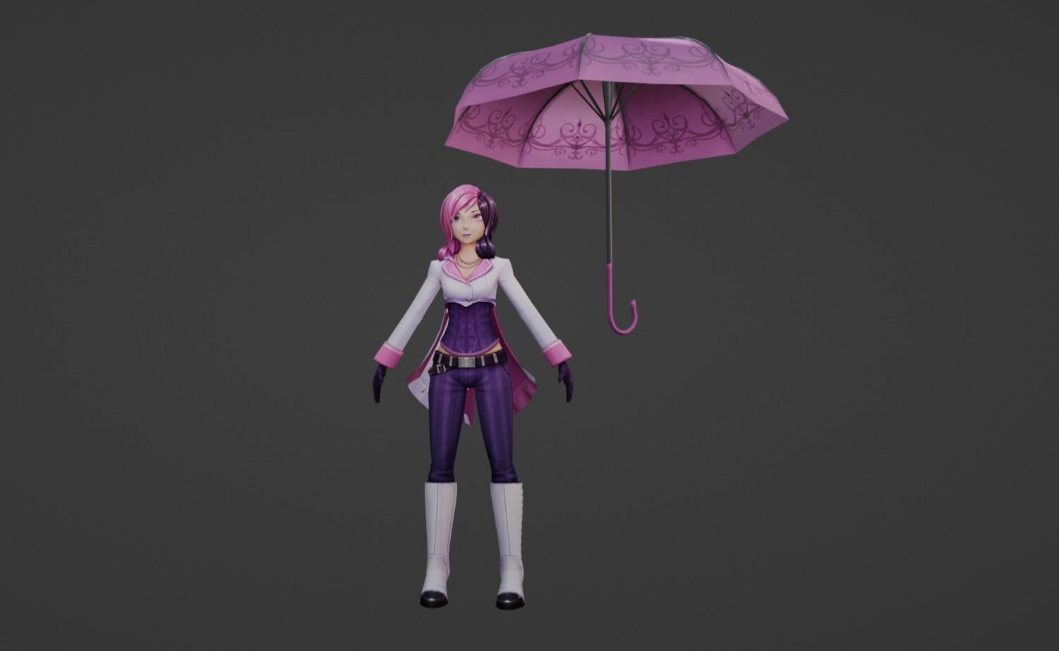 Anime Character - Neopolitan 3D model | CGTrader