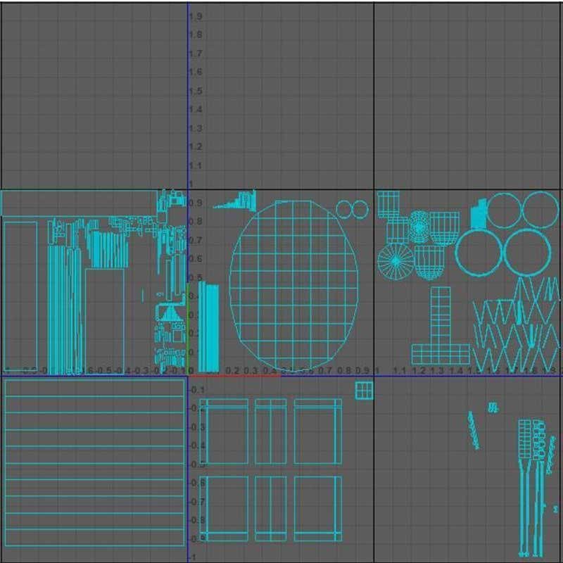 Badminton Court with Racket And Shuttle 3D model | CGTrader
