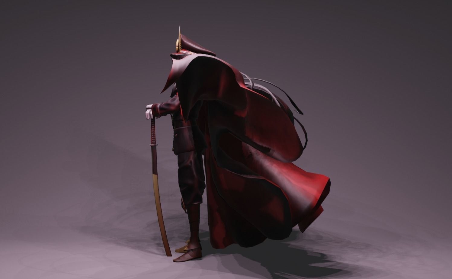 Anime Character - Oda Nobunaga 3D model | CGTrader