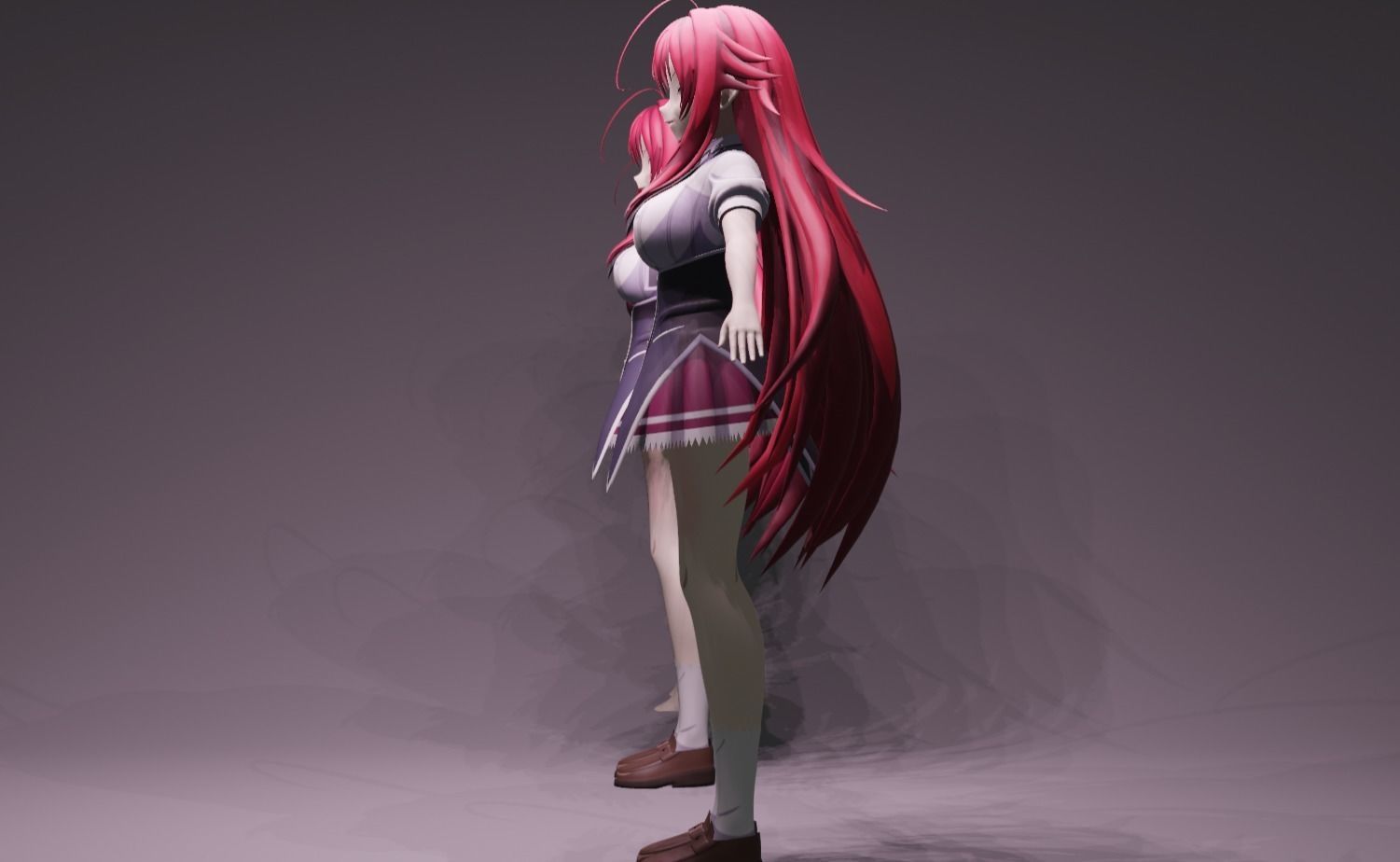 Anime Character - Rias Gremory 3D model | CGTrader