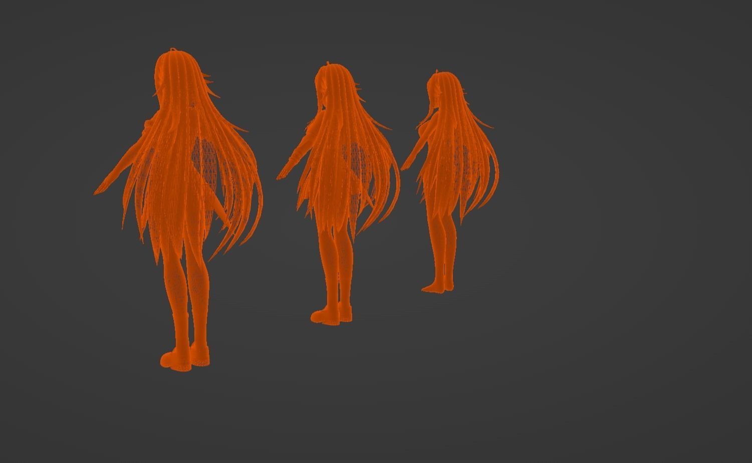 Anime Character - Rias Gremory 3D model | CGTrader