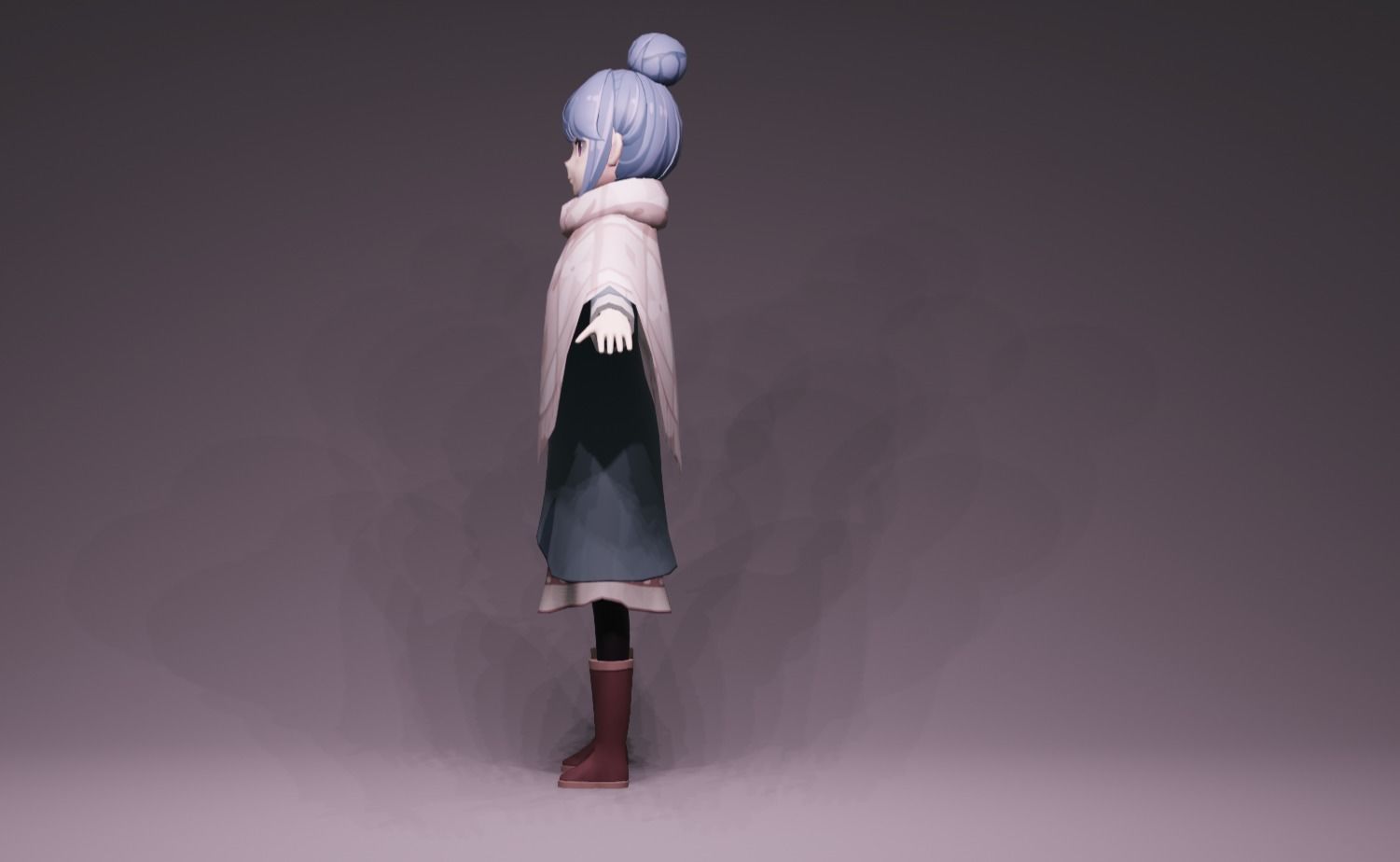 Anime Character - Rin Shima 3D model | CGTrader