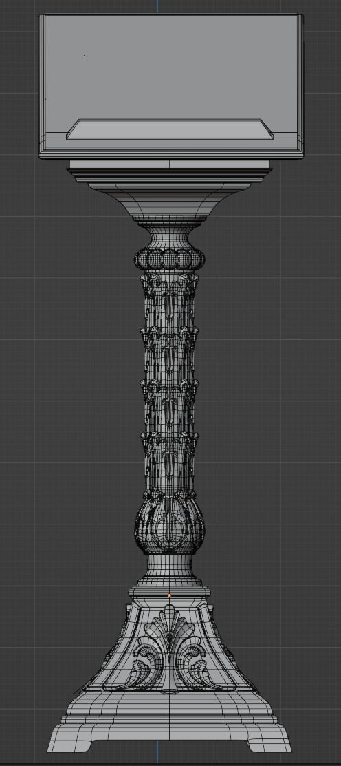 Lectern carved furniture 3D model for CNC 3D model 3D printable | CGTrader