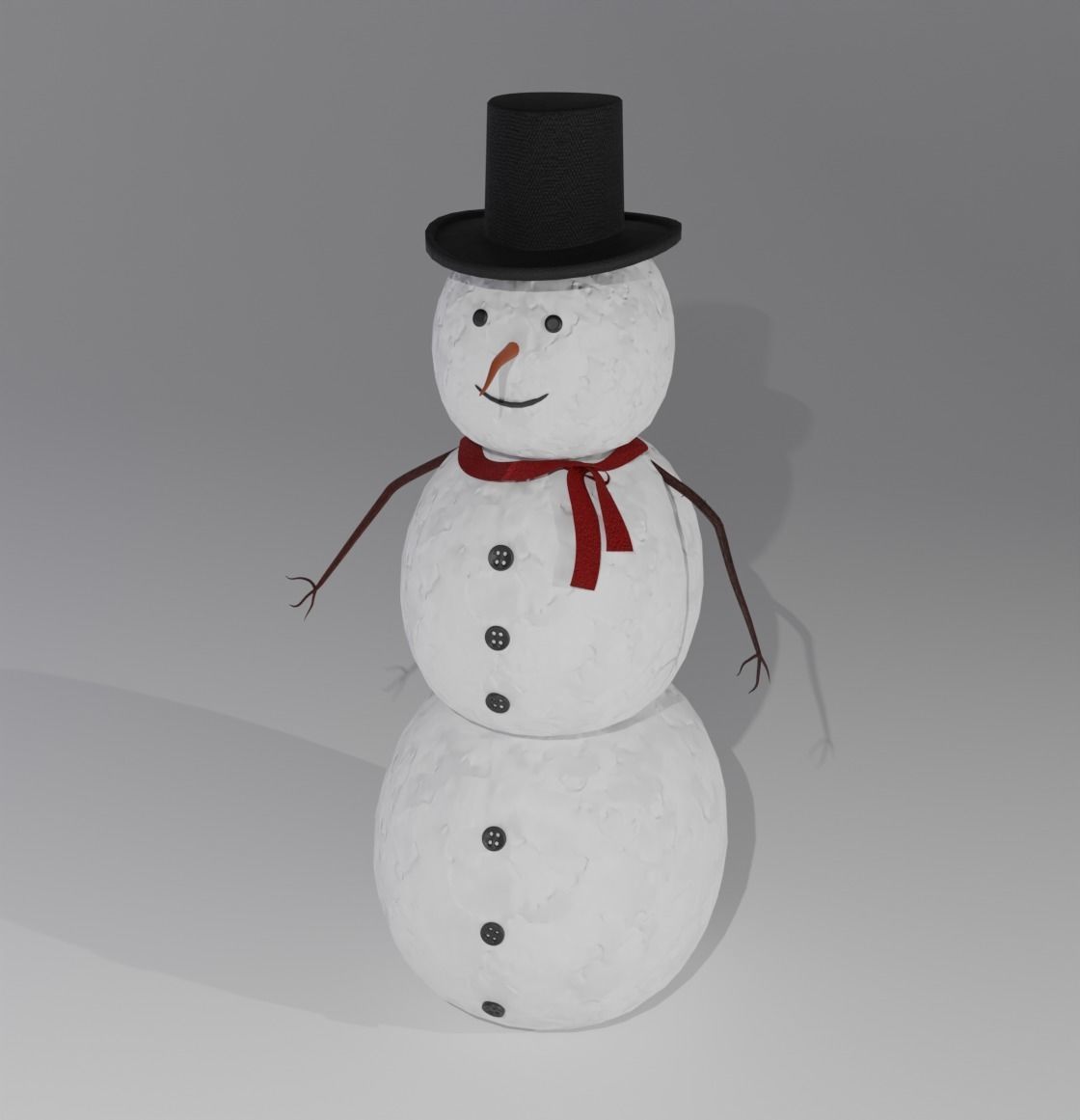 Snowman - Pupazzo di neve 3D model | CGTrader