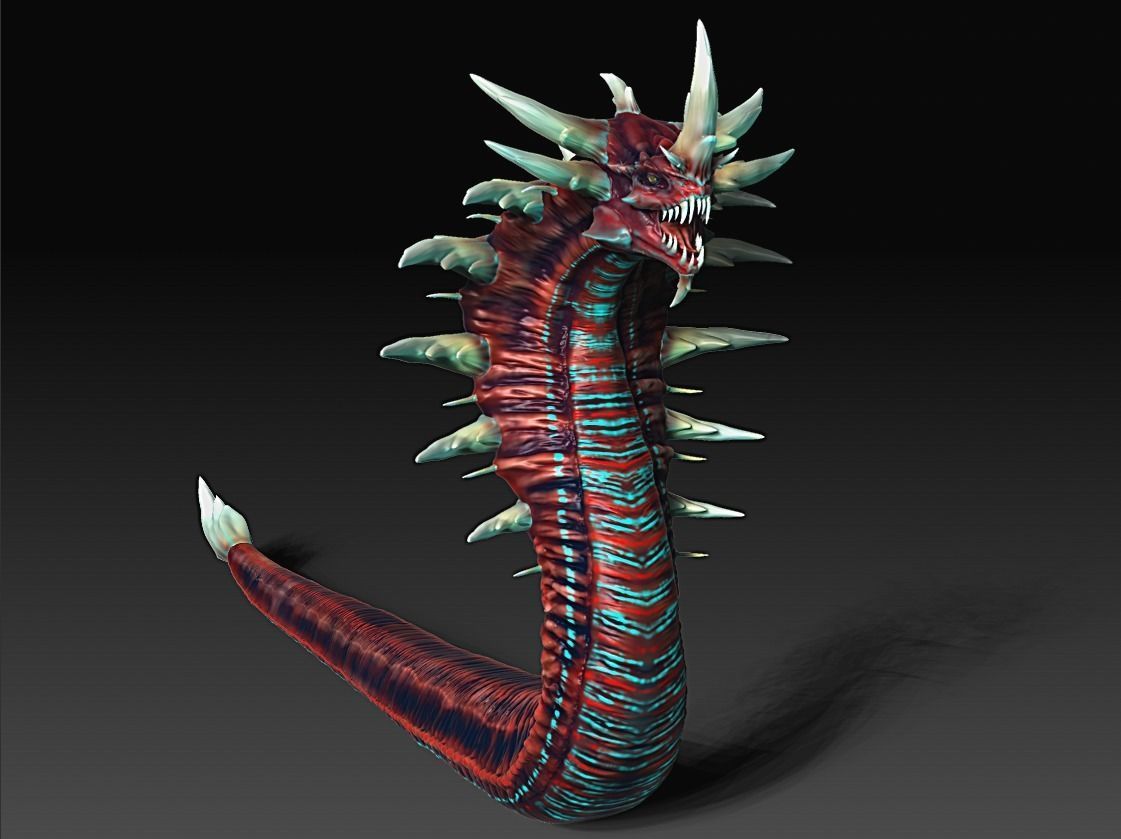 Demon Creature Sokon Snake 3D Model 3D model | CGTrader
