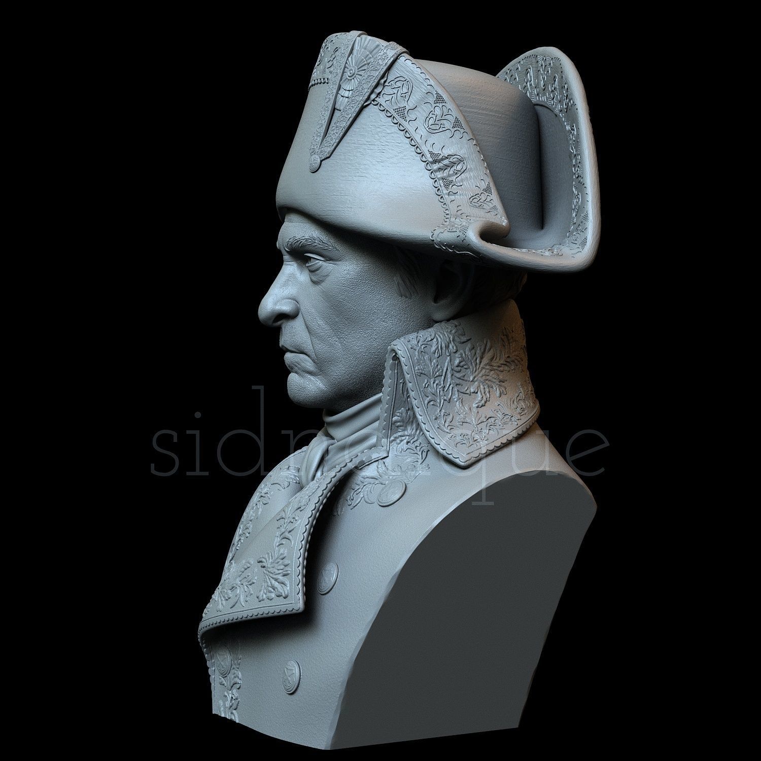 Joaquin Phoenix as Napoleon 3D model 3D printable | CGTrader