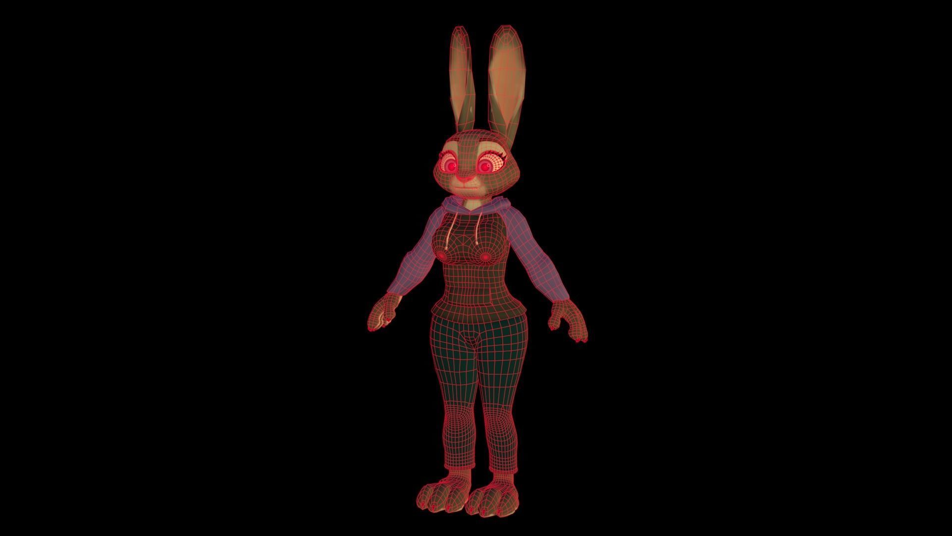 3D model Judy Hopps Model VR / AR / low-poly | CGTrader