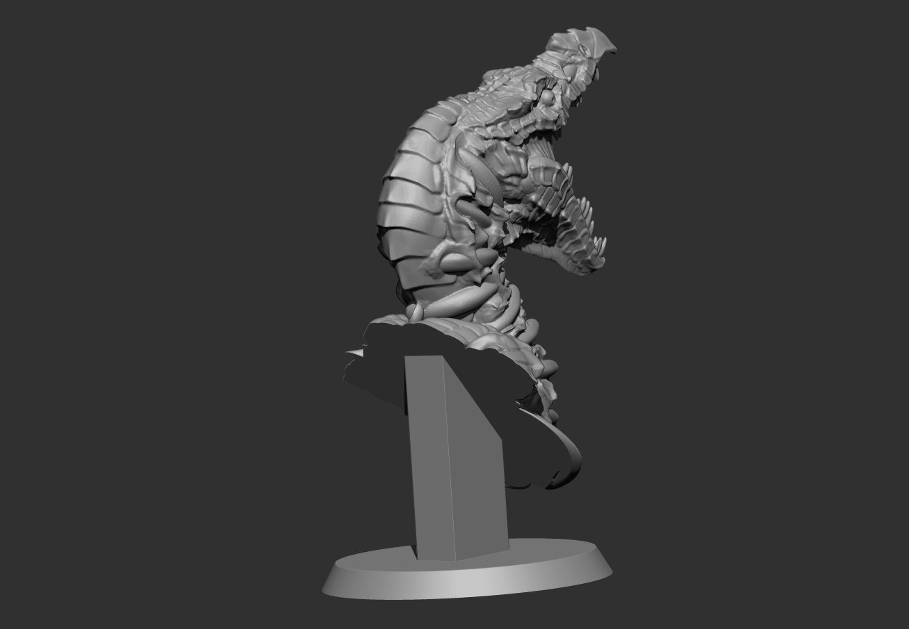 Scream Dragon Bust 3D model 3D printable | CGTrader