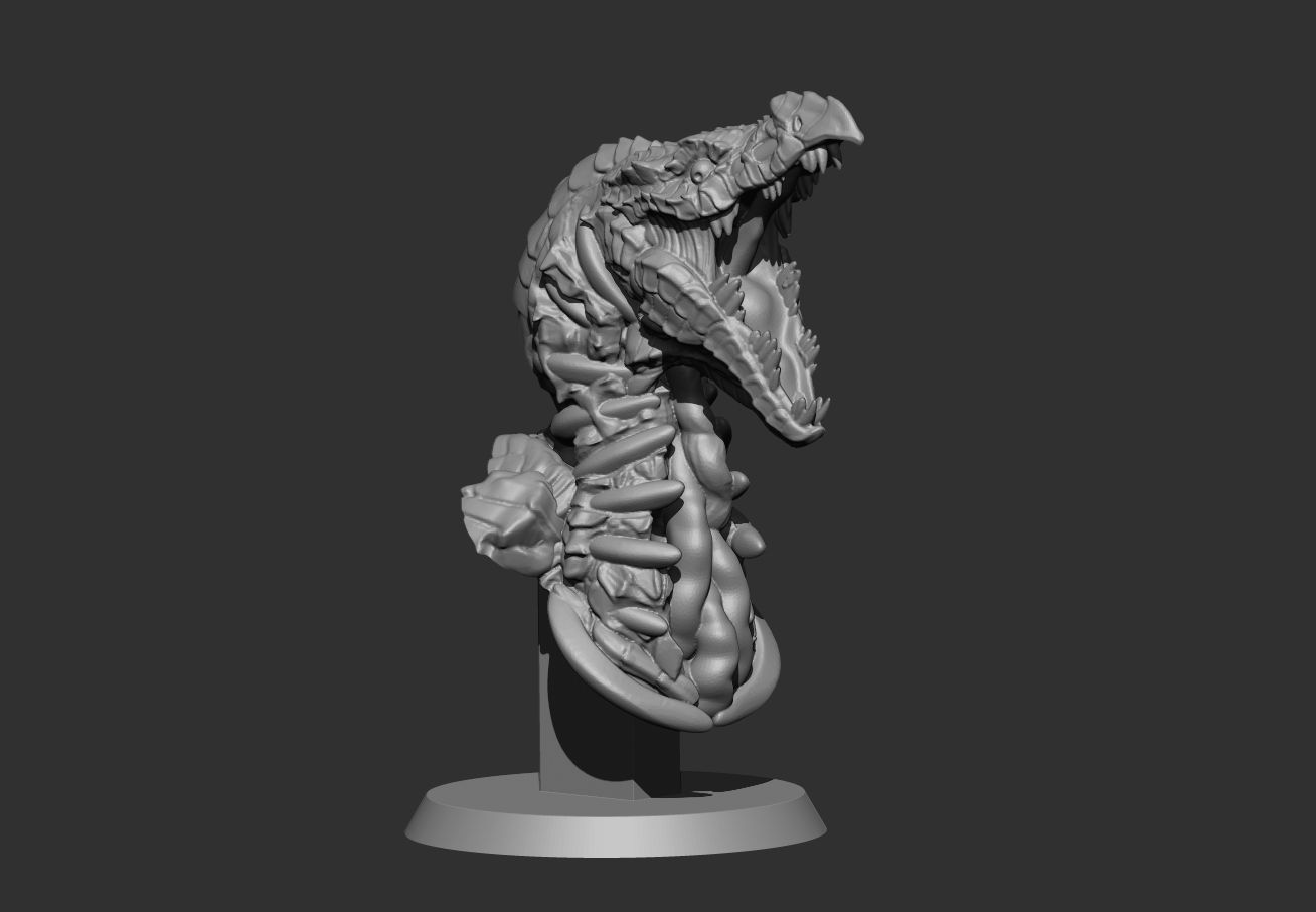 Scream Dragon Bust 3D model 3D printable | CGTrader