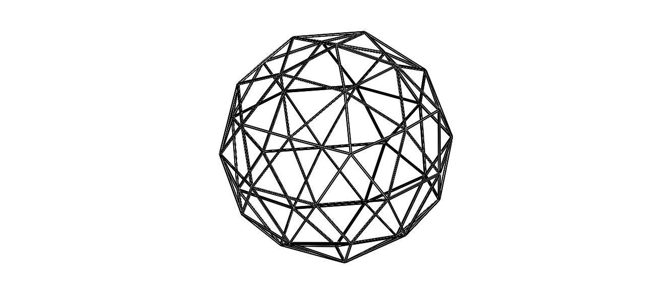 Wireframe Shape Geodesic Polyhedron Sphere 3D model 3D printable | CGTrader