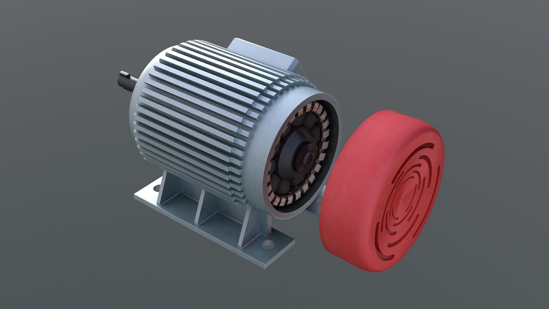 Engine generator steam wind turbine Motor 3D model | CGTrader