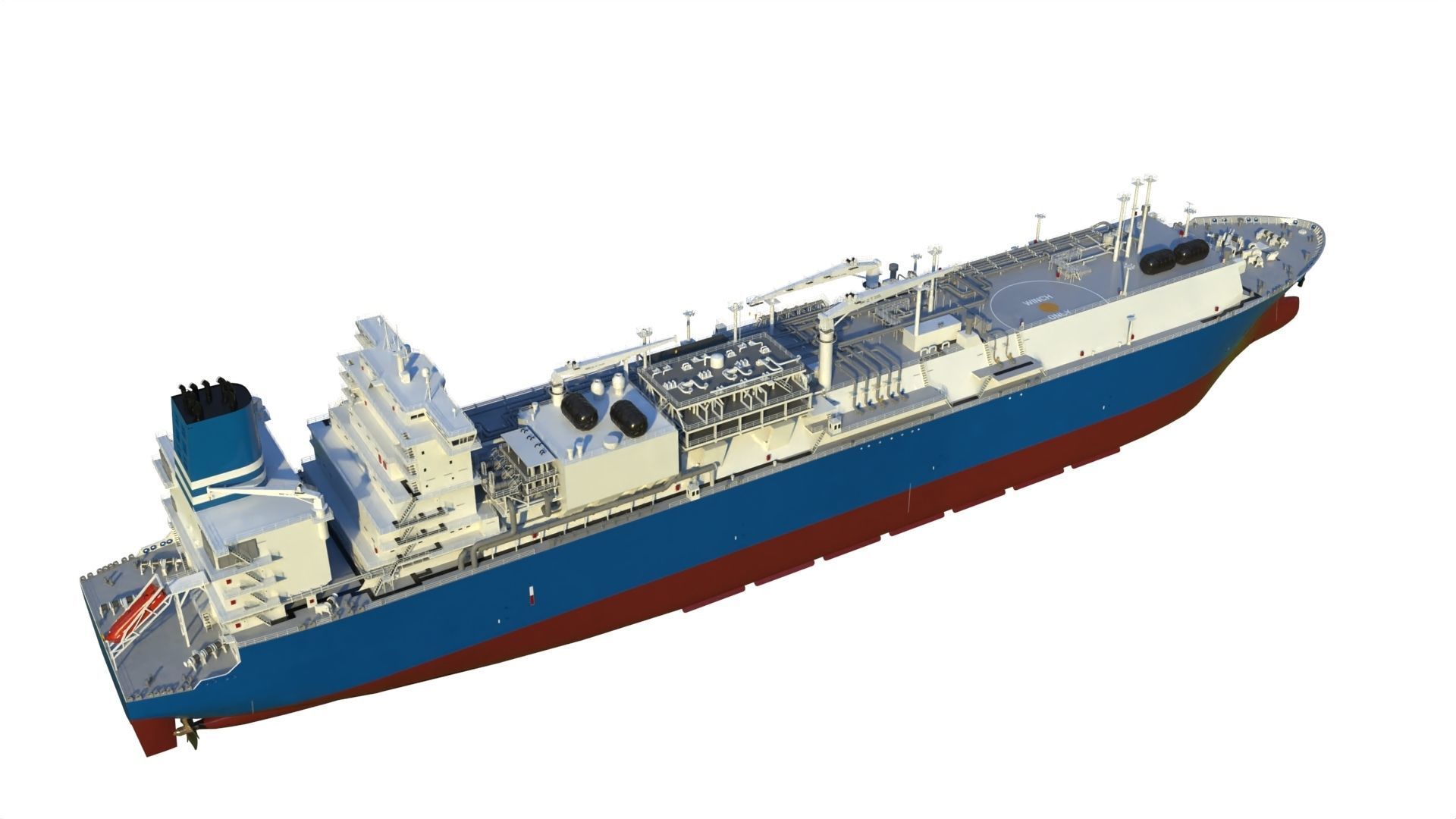 Lng Terminal Fsru 3d Model Cgtrader