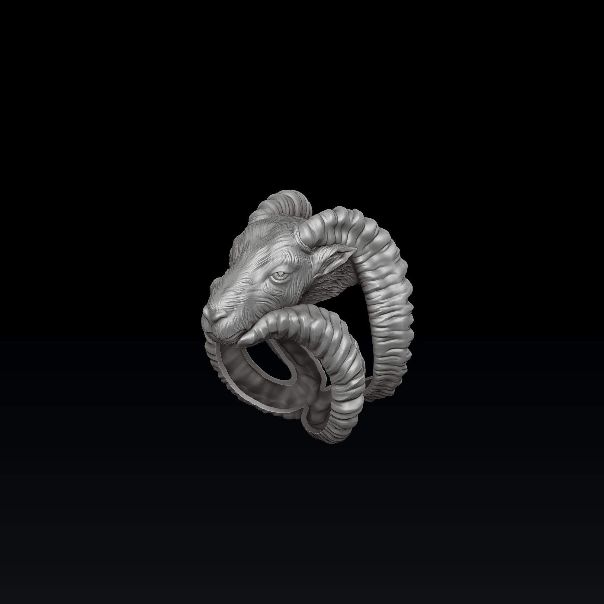 Capricorn Ring 3D model 3D printable | CGTrader