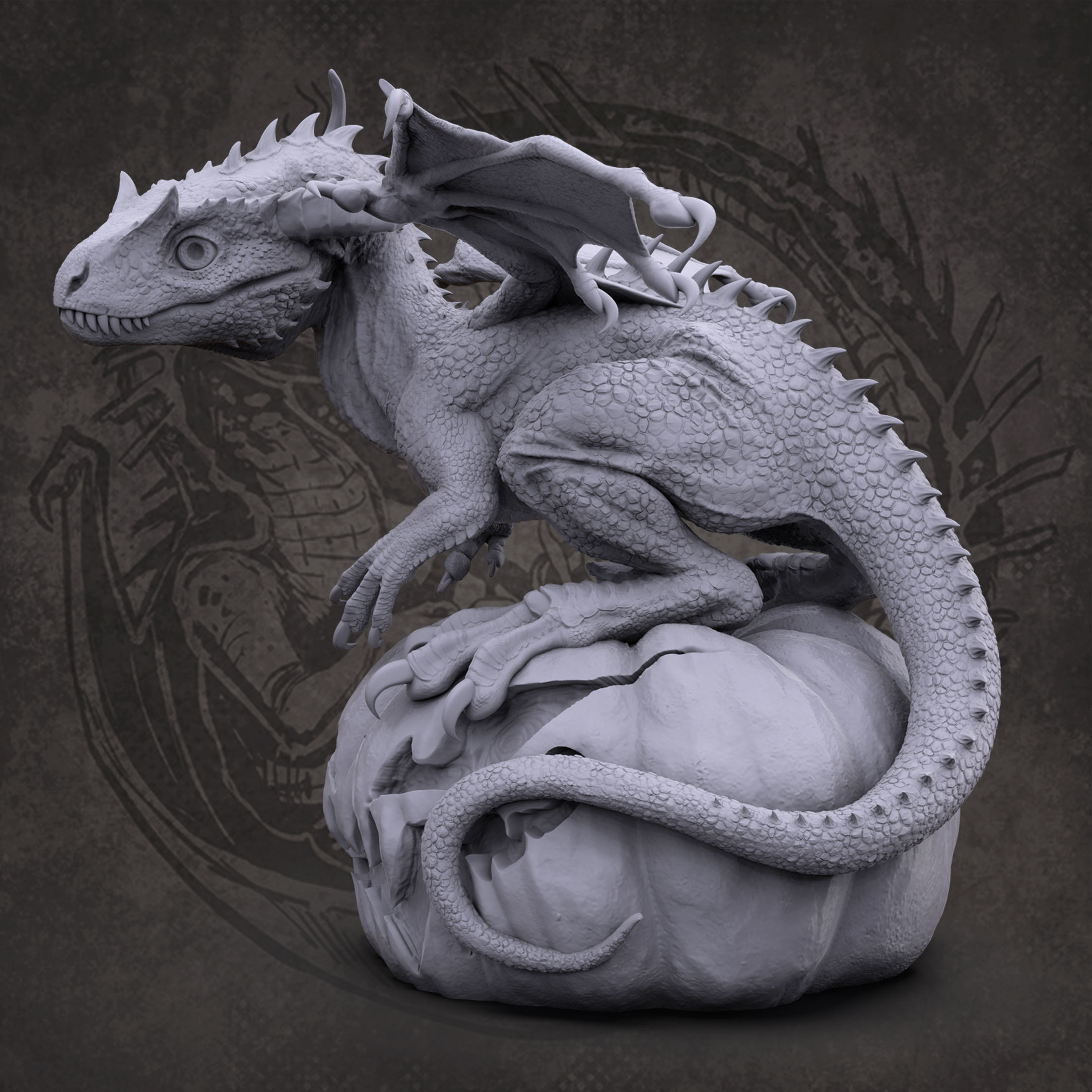 halloween baby dragon 3D model 3D printable | CGTrader